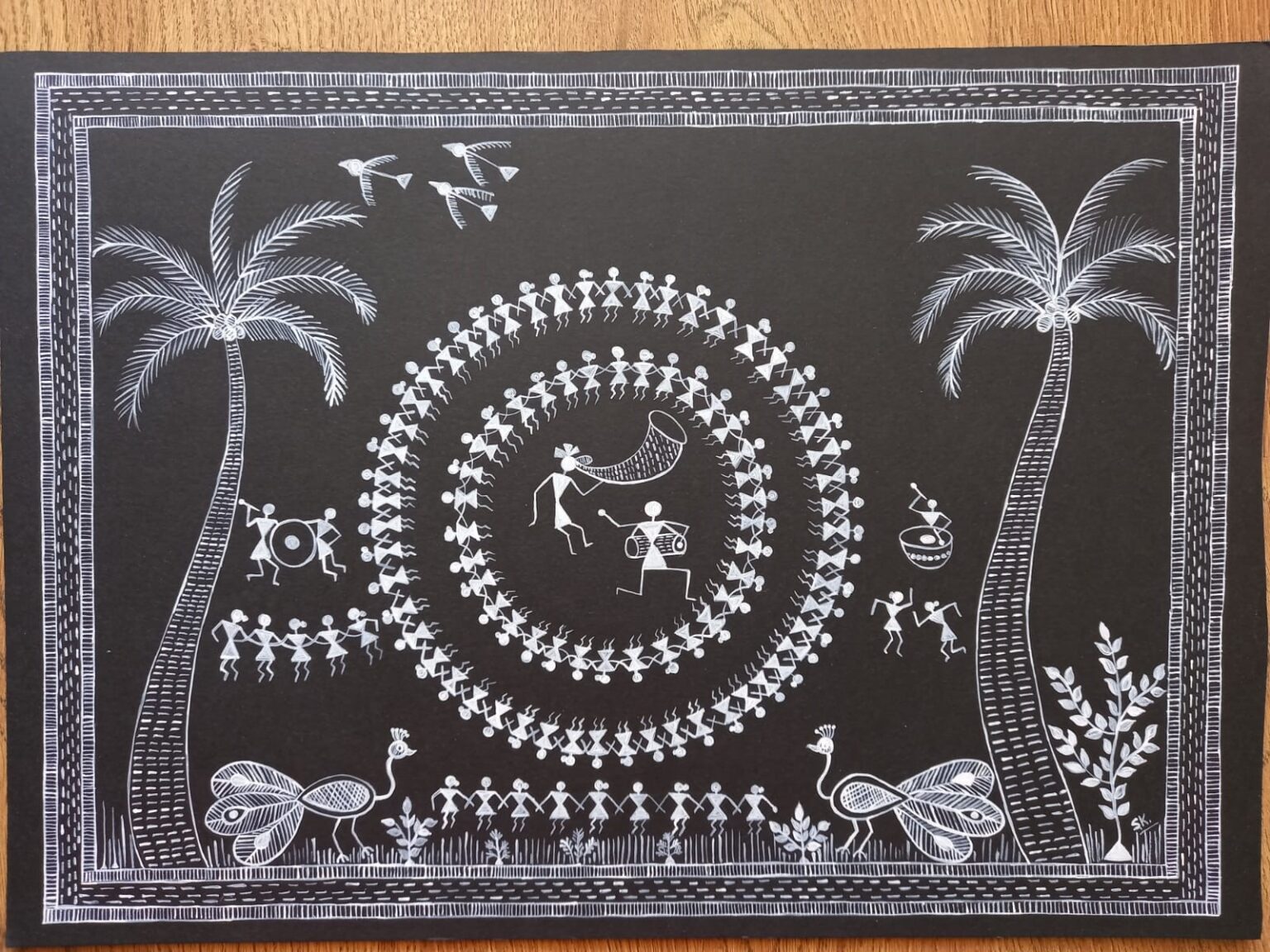 Gallery_Warli_Art_1 – Beyond Brushes Australia